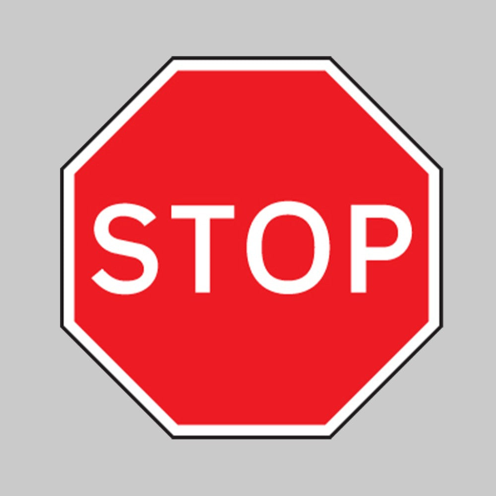 Stop - Class R2 - Permanent Road Traffic Sign – Cocus